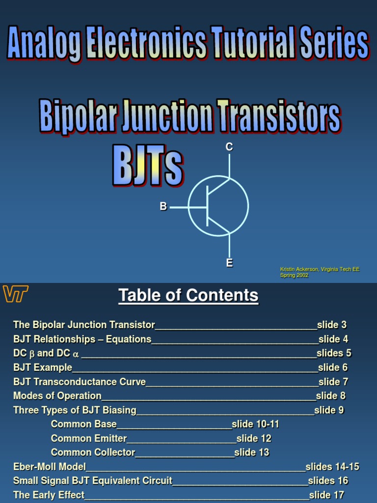 BJT Fundamentals and Operation Guide | PDF | Bipolar Junction ...