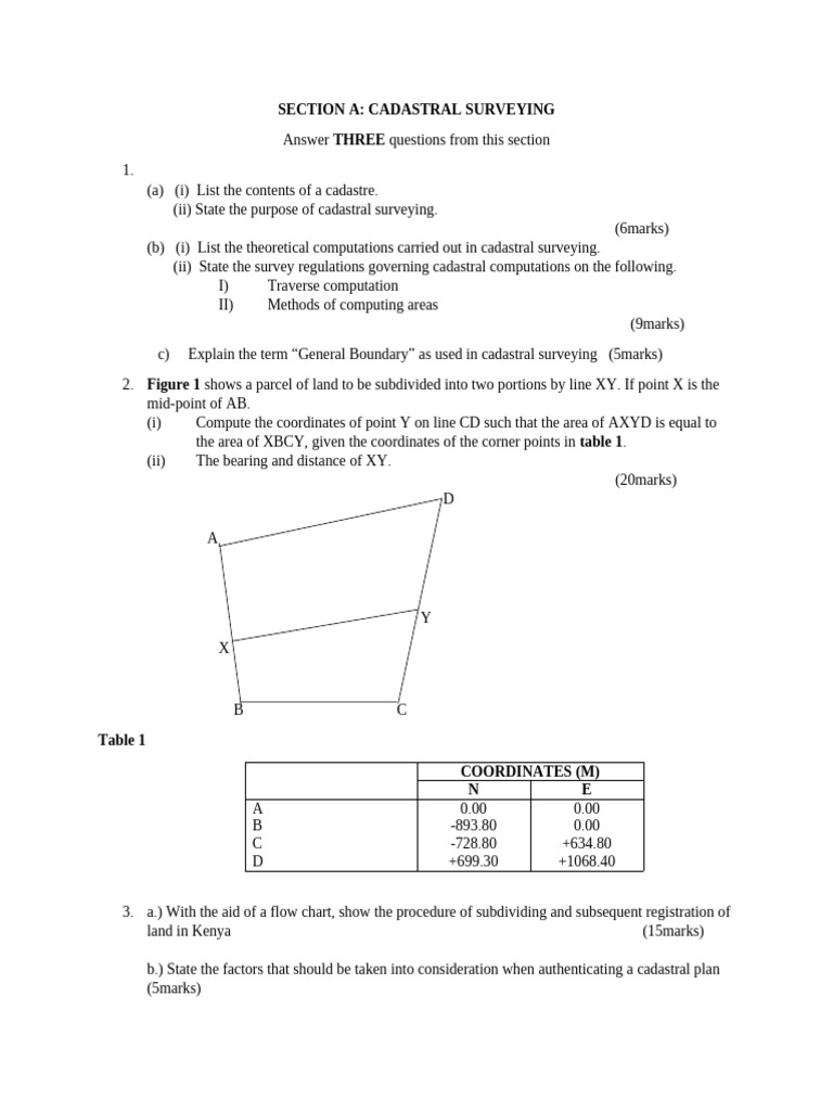 Cadastral Surveying Procedures and Computations | PDF | Surveying ...