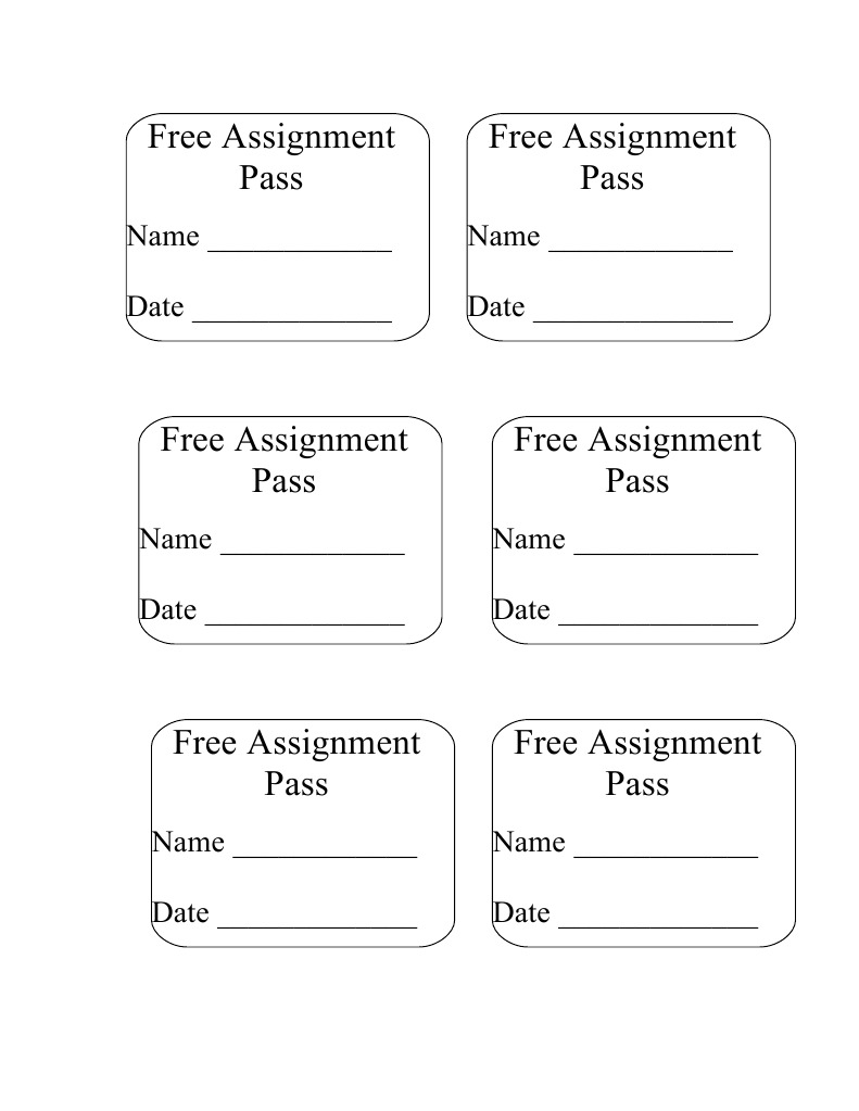 Free Assignment Pass | PDF