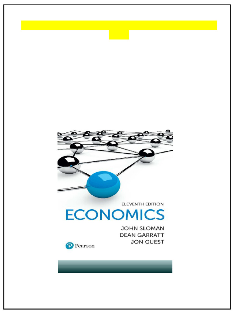 Economics 11th Edition John Sloman Full | PDF | Macroeconomics | Labour ...