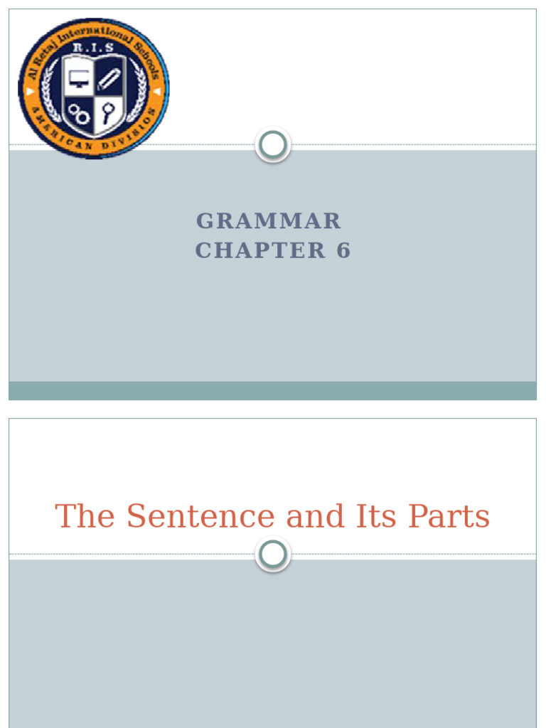 Parts of A Sentence 1 | PDF | Subject (Grammar) | Predicate (Grammar)