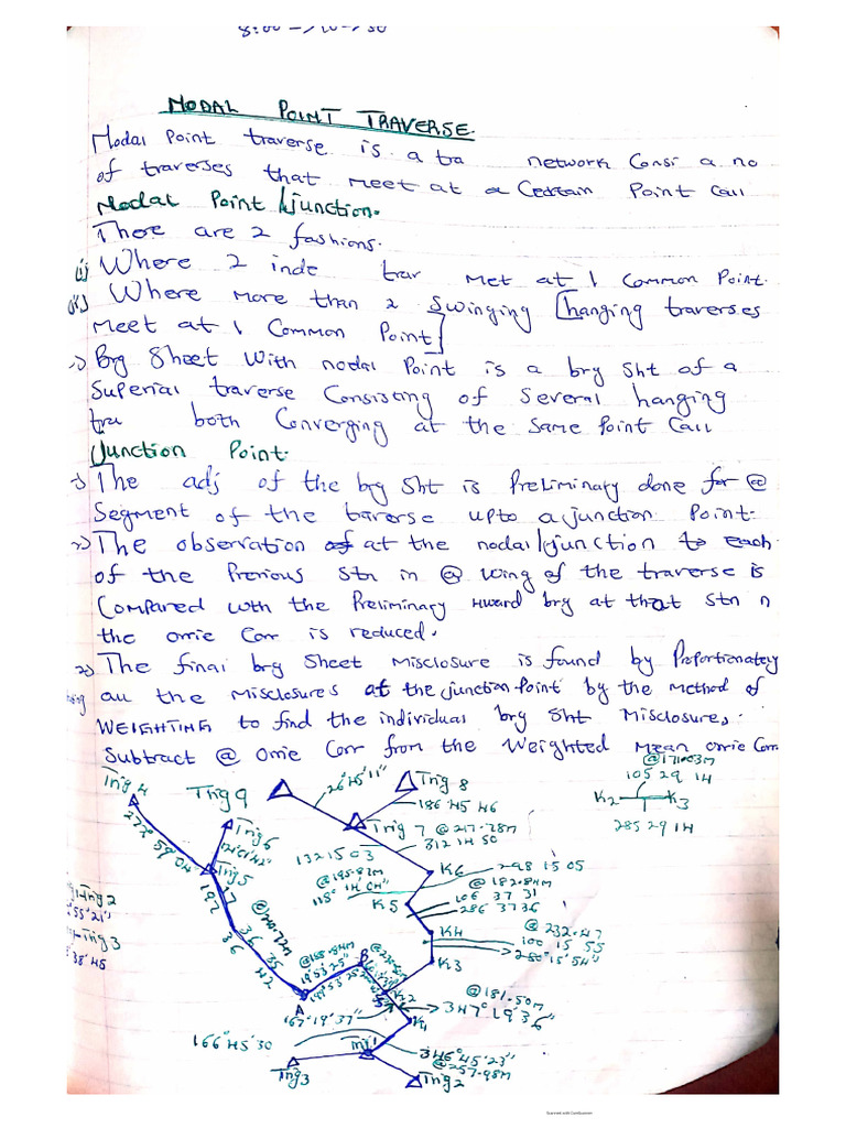 Nodal Point Traverse Adjustment 2 - 023121 | PDF