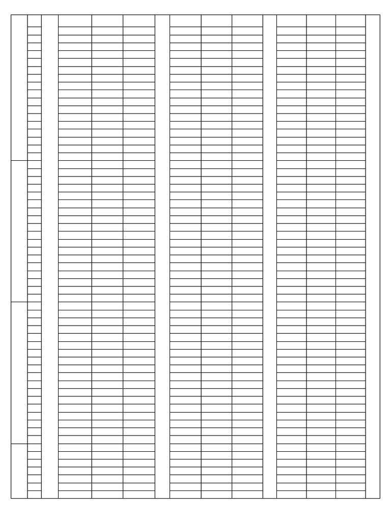 TIme Table Format | PDF