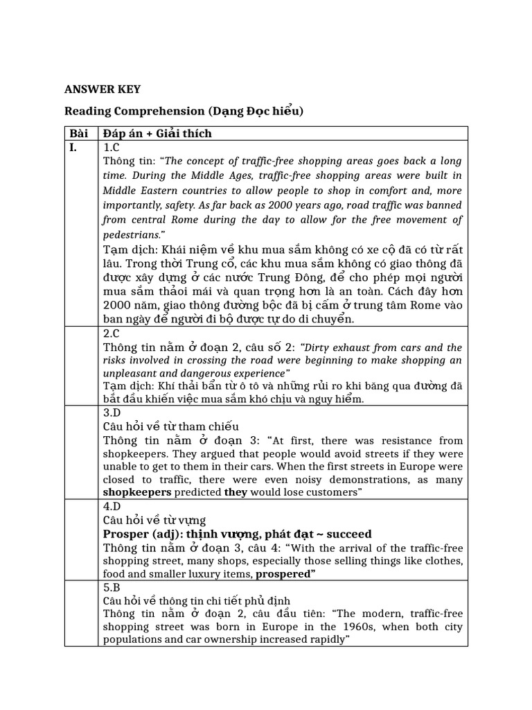 Answer Key Full | PDF