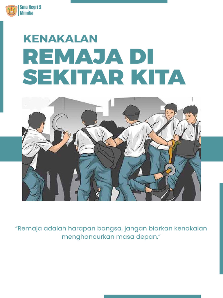 Poster Kenakalan Remaja Merokok | PDF