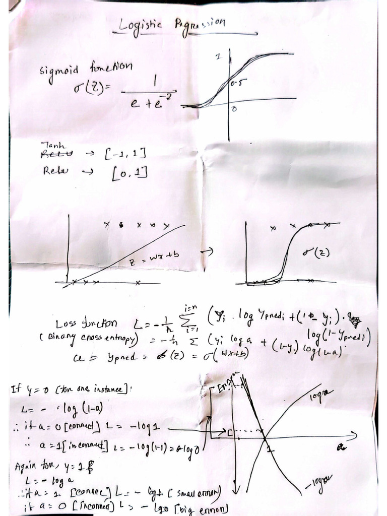 Logistic Regression Notes | PDF