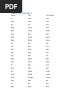 English Verbs: 3 Forms List | PDF