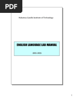 B.Tech ELCS Lab Manual Overview | PDF | Stress (Linguistics) | Vowel