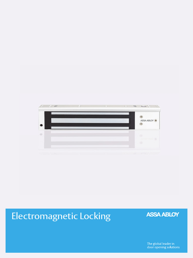 ASSA ABLOY Electromagnetic Locks Overview | PDF | Electrical ...