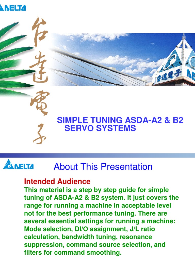 Simple Tuning Guide for ASDA-A2/B2 | PDF | Filter (Signal Processing ...
