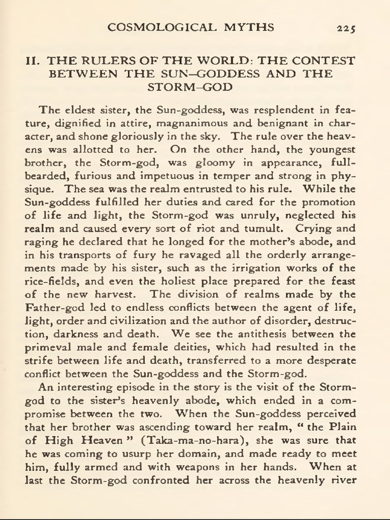 The Rulers of The World - The Vontest Between The Sun Goddess and The ...