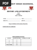 Hist Pp2 Kcse 2025 Top Prediction Cycles | PDF | Africa | British Empire