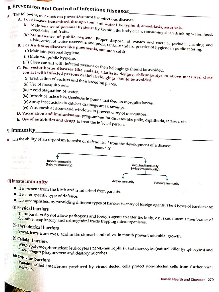 Health and Disease Remaining Topics | PDF