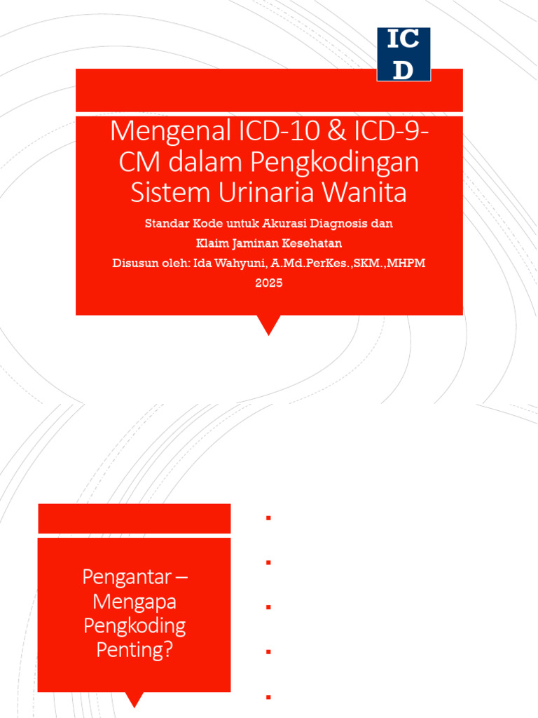 Koding ICD-10 untuk Inkontinensia Urin | PDF