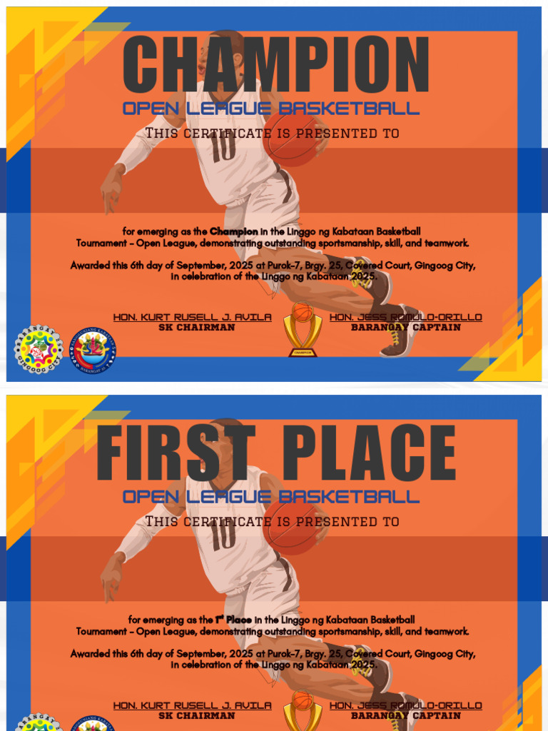 Linggo ng Kabataan Basketball Awards | PDF | Sports
