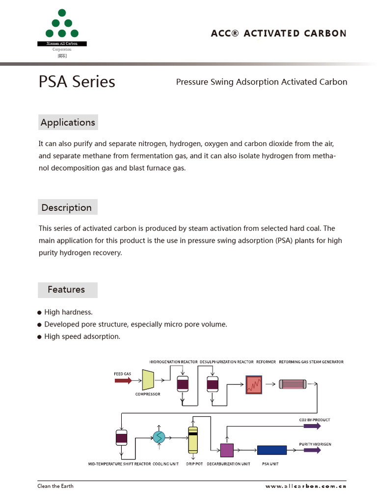 PSA Series - Pressure Swing Adsorption Activated Carbon | PDF ...