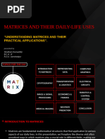 Uses and Application of Matrix in Real Life | PDF | Matrix (Mathematics ...