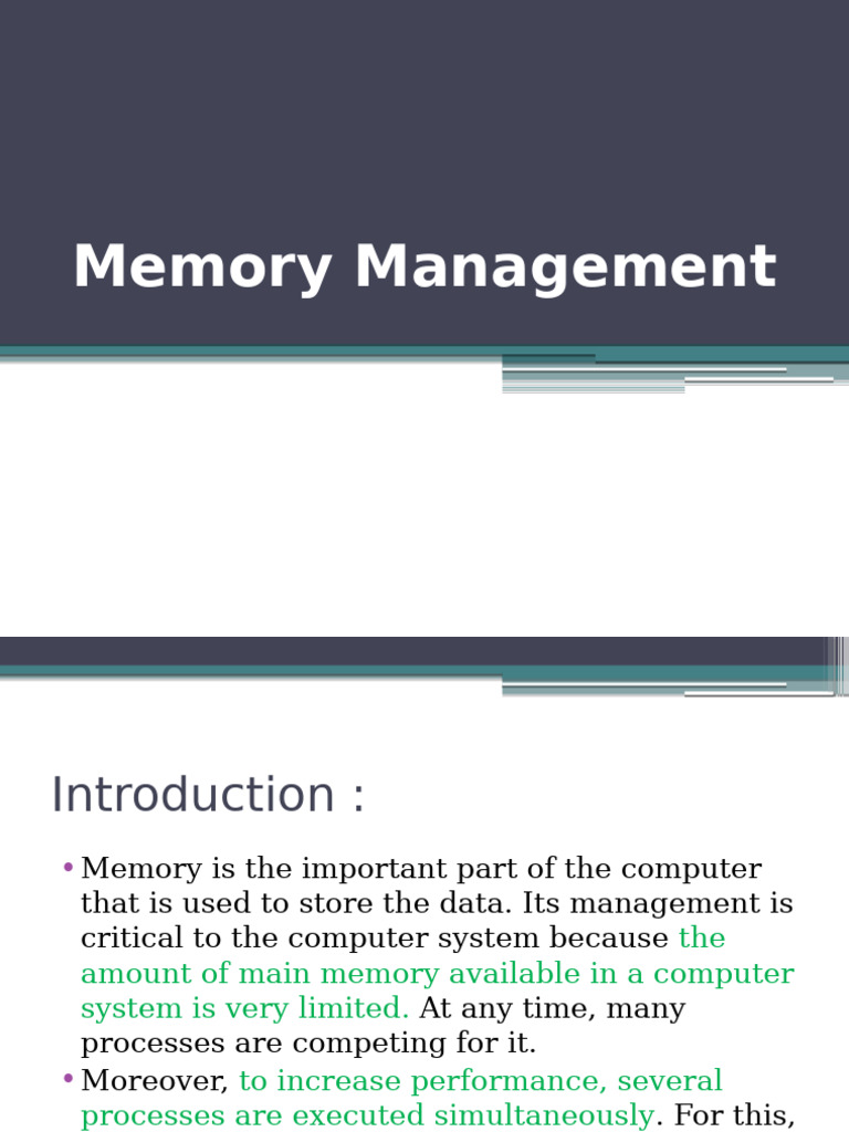 Memory Management Techniques Explained | PDF | Process (Computing ...