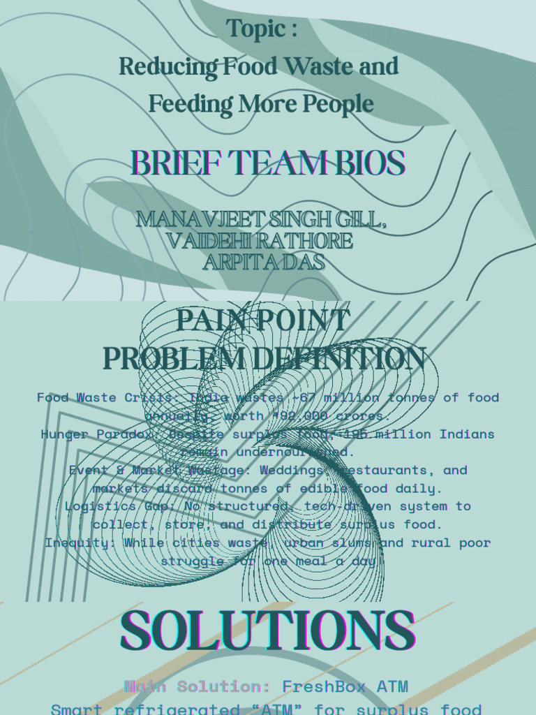 FreshBox ATM: Combatting Food Waste in India | PDF