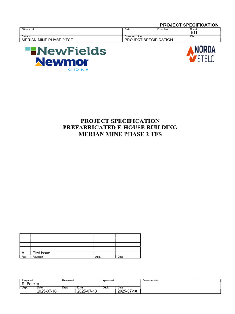 Prefab Electrical Room Building Spec RevA | PDF | Electrical Wiring | Transformer