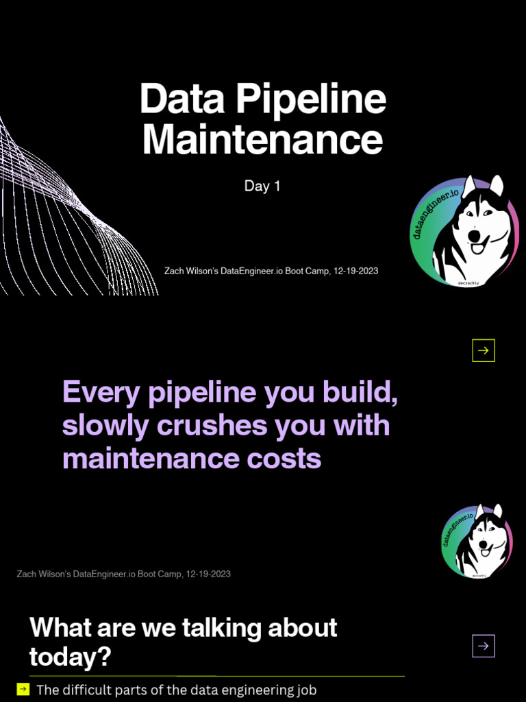 Advanced Data Pipeline Maintenance - Navigating The Complexities of ...