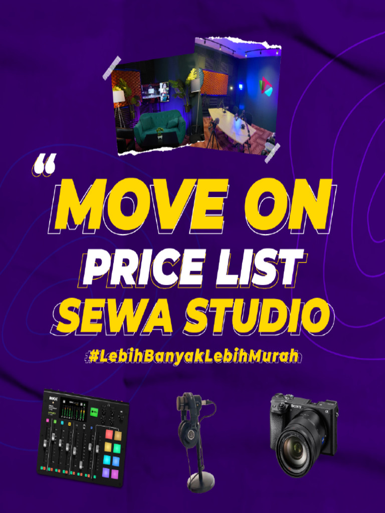Price List Sewa Studio Lengkap Move On Multimedia | PDF