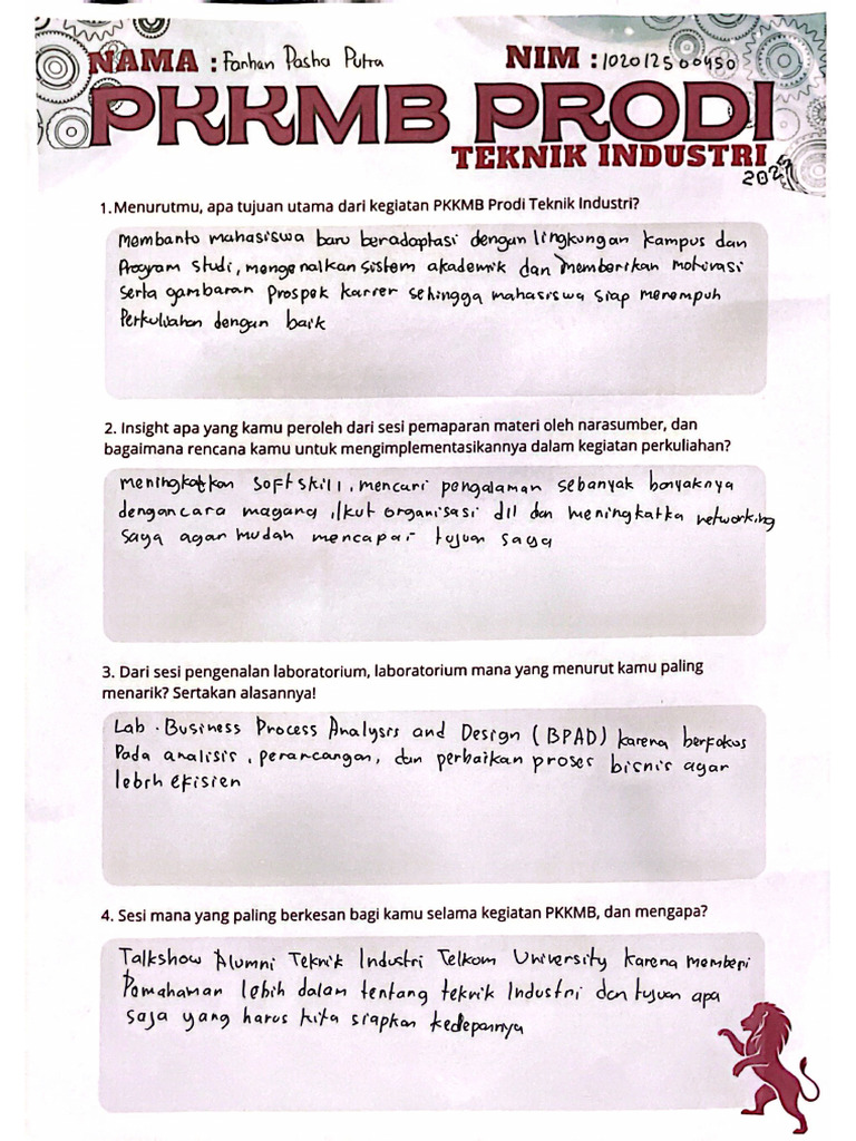 PKKMB Prodi Farhan | PDF