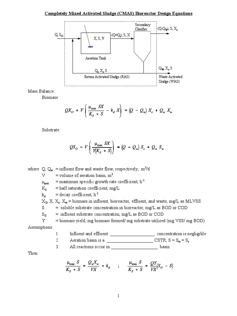 Activated Sludge Design Calculations | PDF | Water Treatment | Waste ...