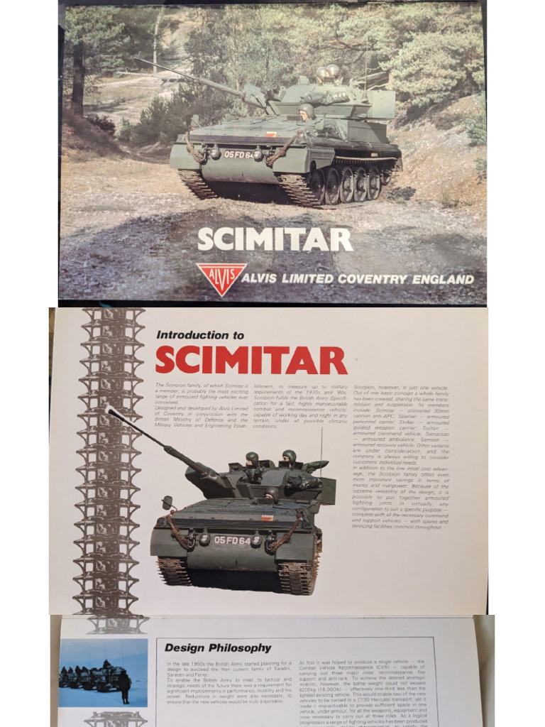 Scimitar CVRT Brochure 1977 | PDF