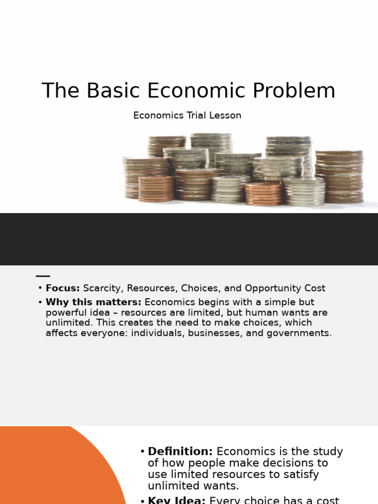 The Basic Economic Problem First Chapter o Levels | PDF | Economics ...