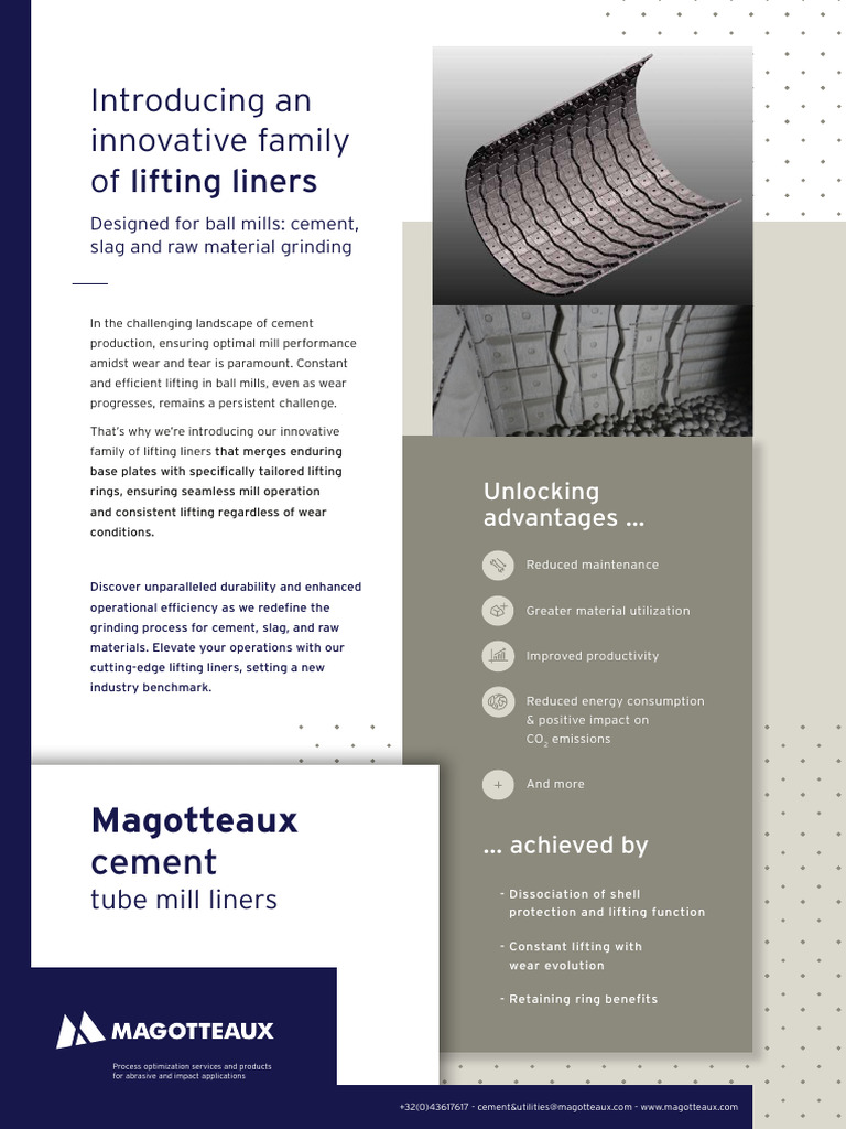 Innovative Lifting Liners for Cement Mills | PDF | Cement