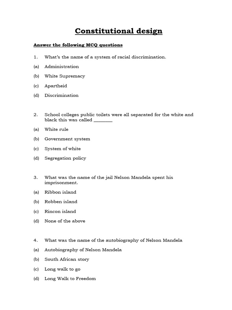 Constitutional Design and Key Concepts | PDF | Constitution | Justice