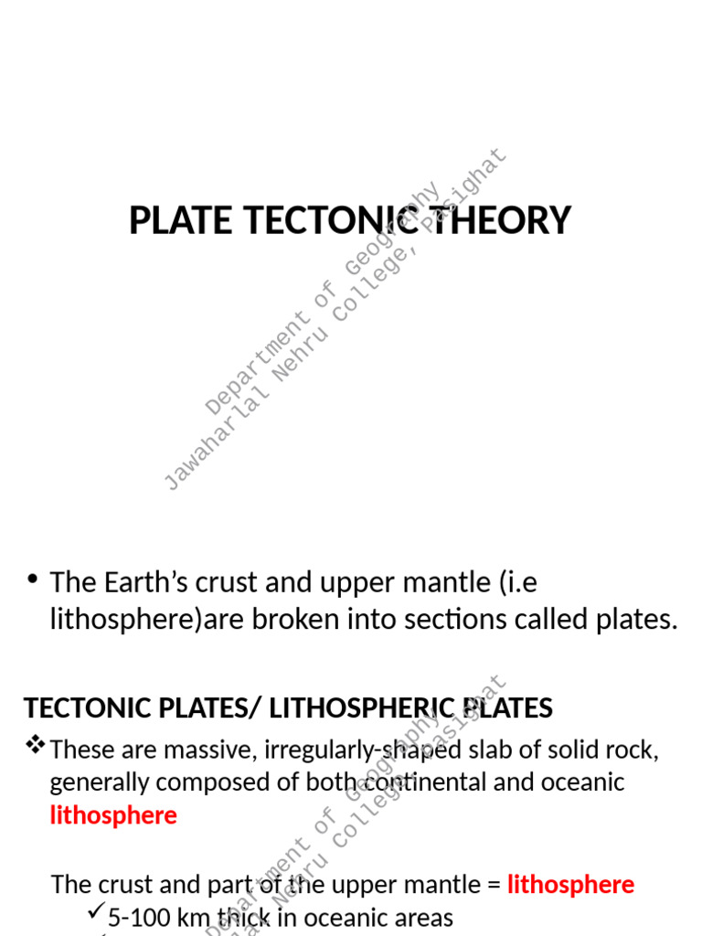 Understanding Plate Tectonics Basics | PDF | Plate Tectonics | Geology