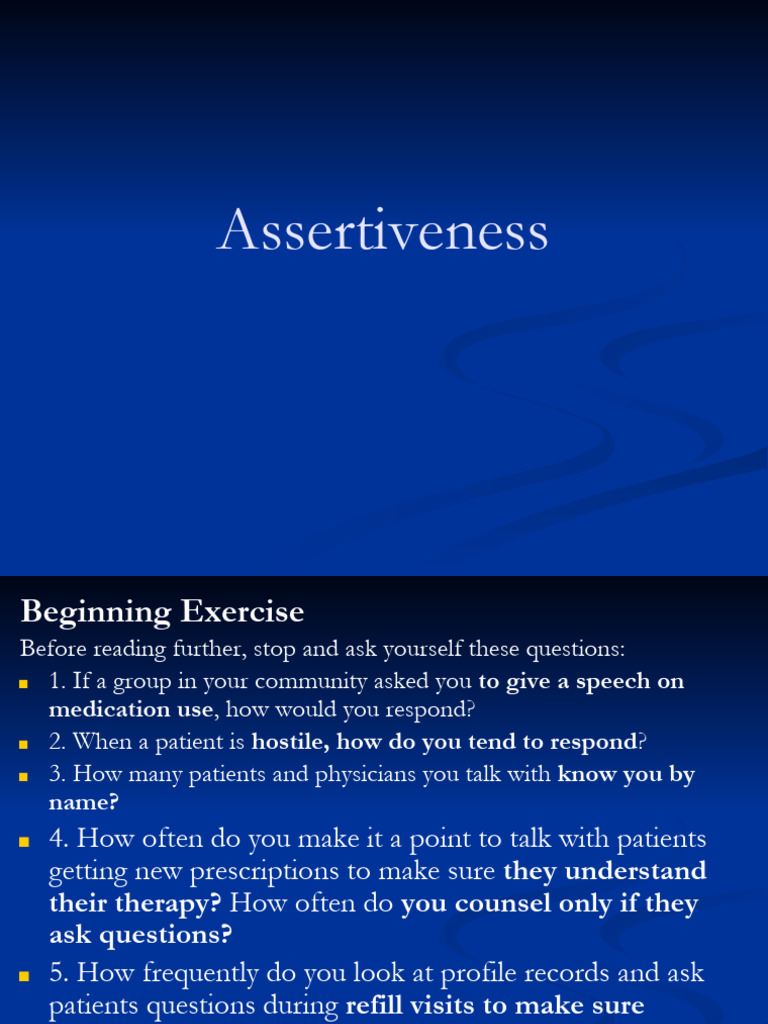Understanding Assertiveness Techniques | PDF | Anger | Aggression
