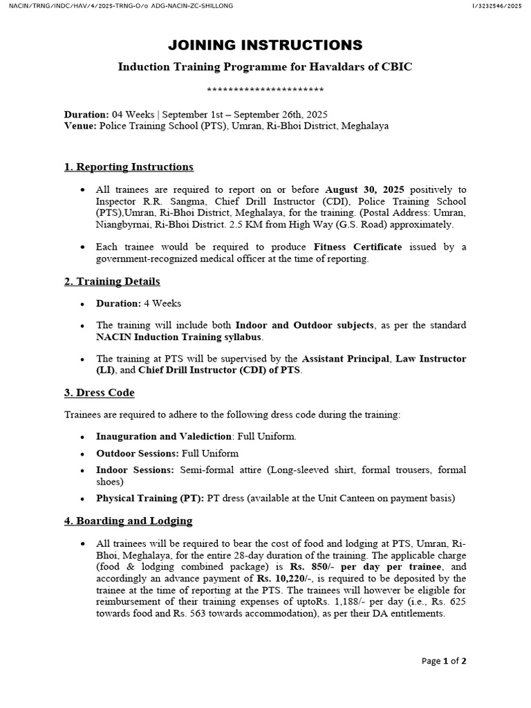 Joining Instructions | PDF | Clothing | Fashion