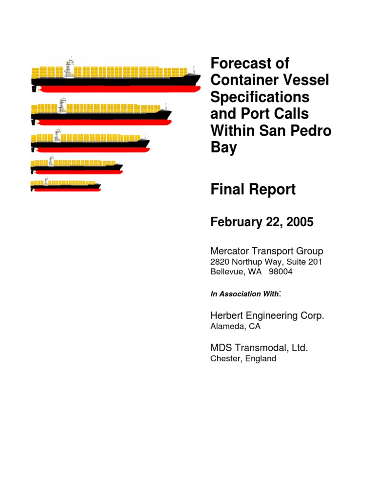 REPORT SPB Vessel Forecast | PDF | Containerization | Ships