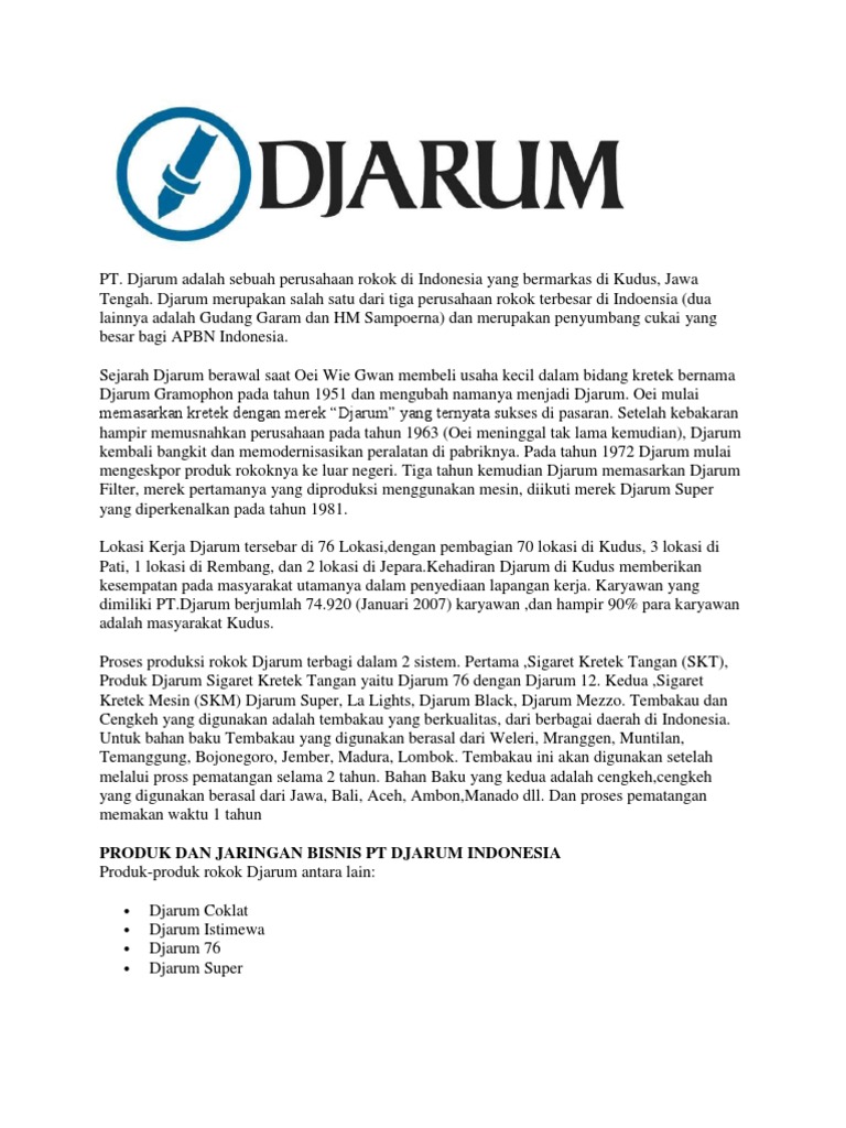 PT Djarum | PDF