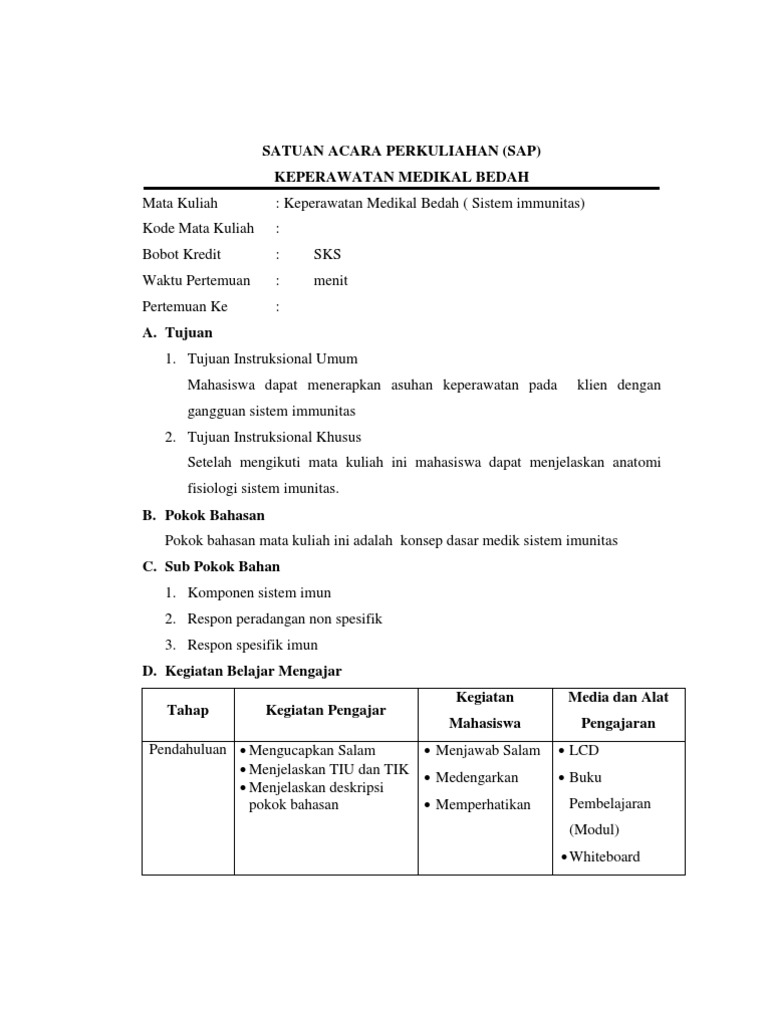 SAP KMB (Sistem Immun) | PDF