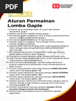 Aturan Lomba Gaple | PDF