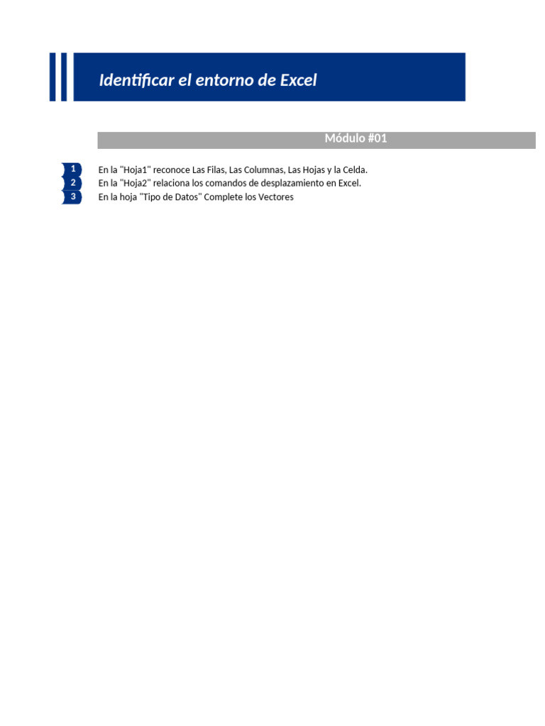 01 - Entorno Excel - Celda | PDF | Microsoft Excel