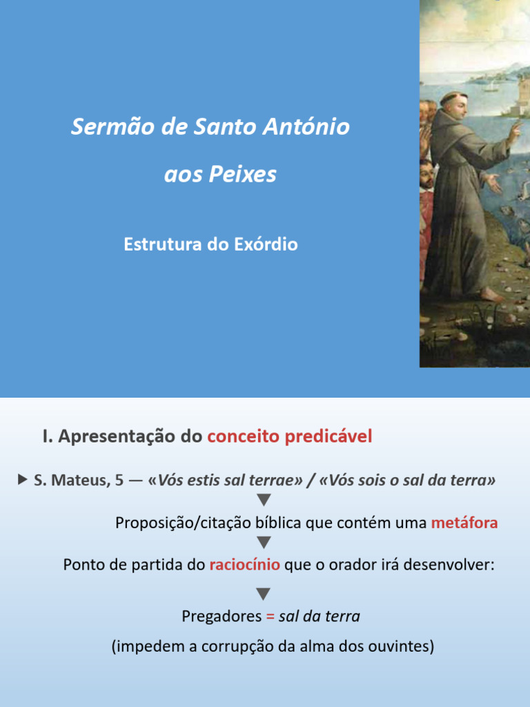 Estrutura do Exórdio em Santo António | PDF