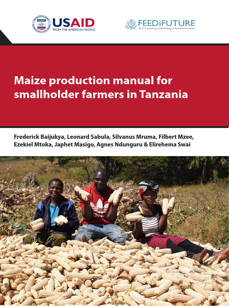 Maize Production Guide for Tanzanian Farmers | PDF | Tillage | Plant ...