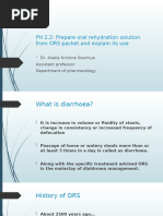 Oral Rehydration Solution Guide | PDF | Diarrhea | Medical Specialties