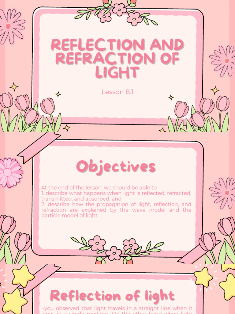 Light Reflection and Refraction Explained | PDF | Light | Waves