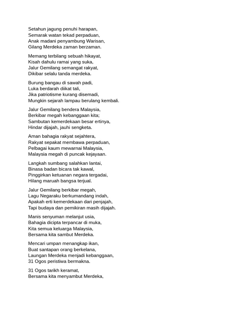 Pantun Kemerdekaan | PDF