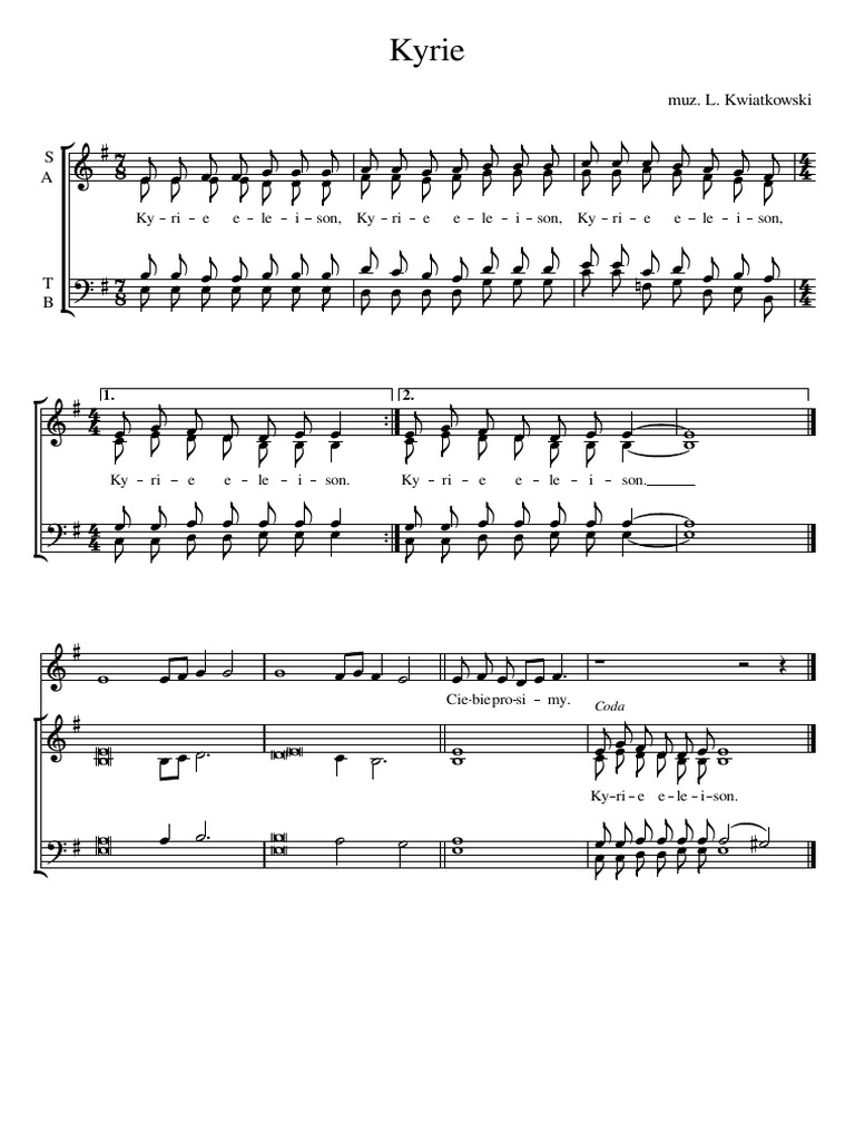 Kyrie - Modlitwa Powszechna | PDF