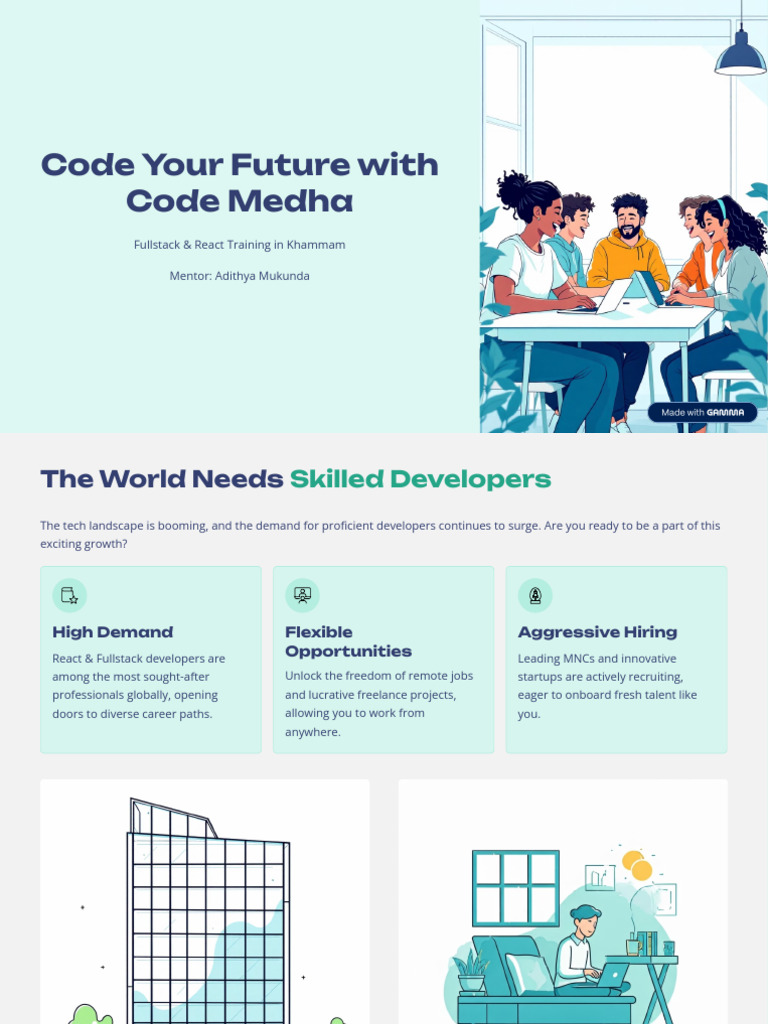 Fullstack & React Training in Khammam | PDF | Java Script | Computing