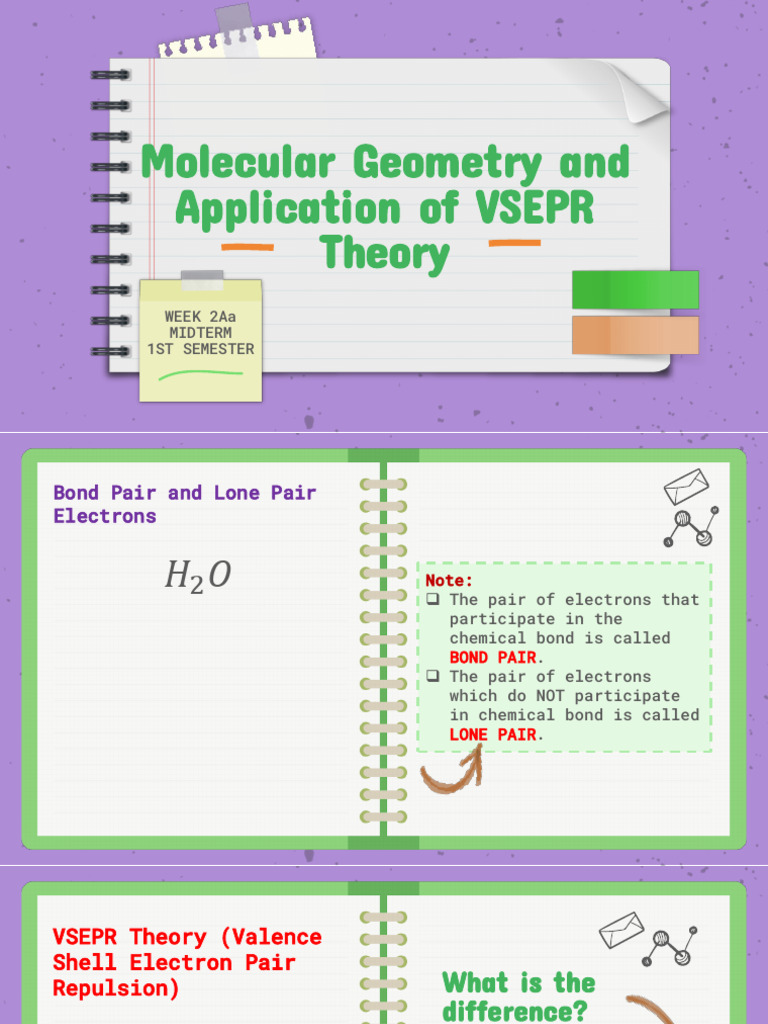 VSEPR Theory and Molecular Shapes | PDF | Chemical Polarity | Chemical Bond