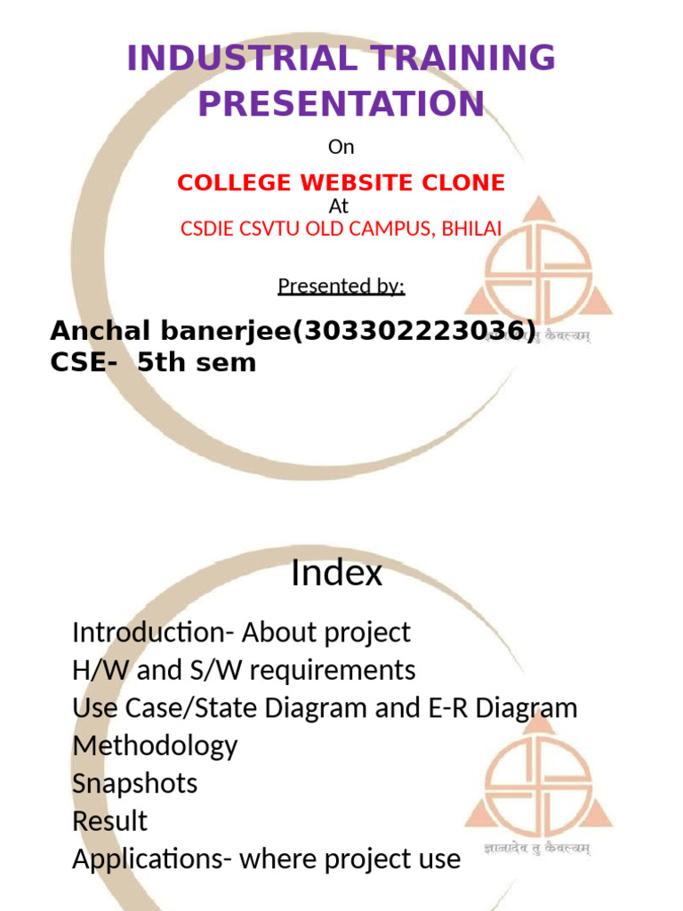 College Website Clone Project Overview | PDF | Websites | Web Design