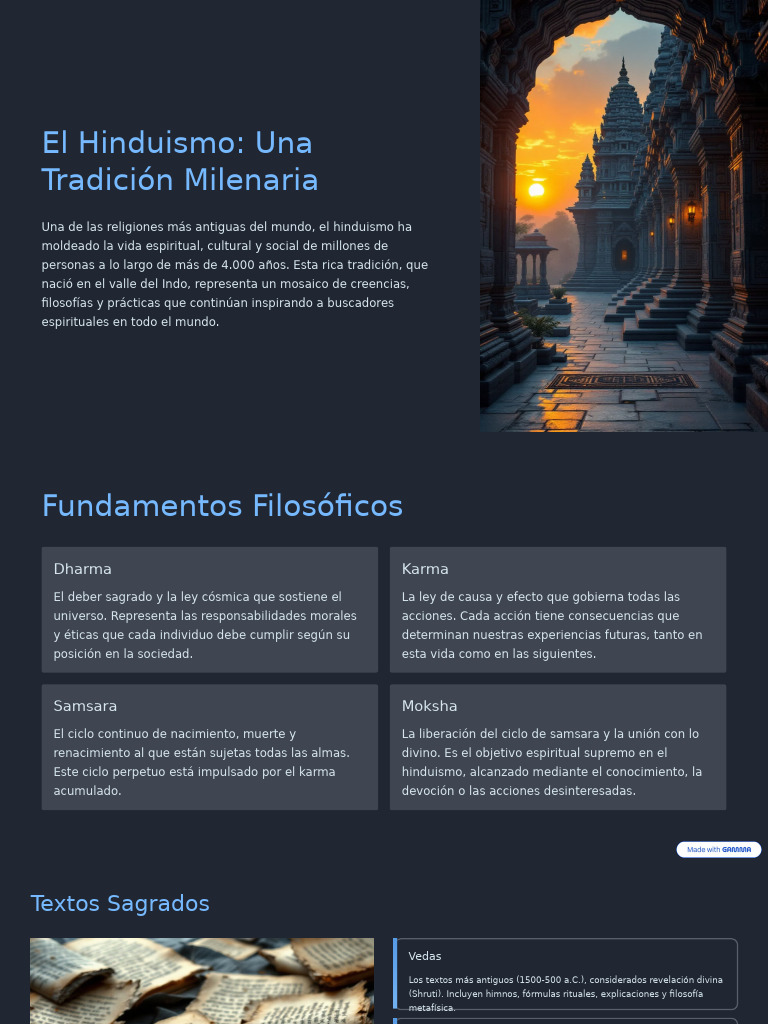 Hinduismo: Creencias y Prácticas Esenciales | PDF | Karma | Filosofía india